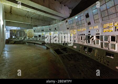 The October 19, 2019, the exploded Chernobyl nuclear reactor number 4 ...