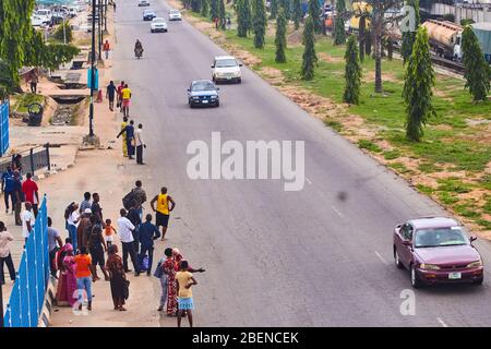 Stranded at the bus stop Stock Photo - Alamy