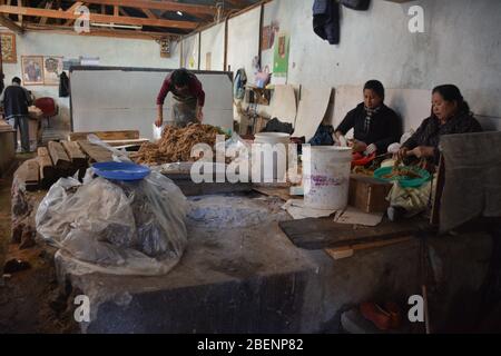 A paper factory in Thimphu, the capital of Bhutan Stock Photo - Alamy