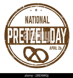 National Pretzel Day. April 26. Holiday concept. Template for ...