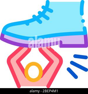 human suppression icon vector outline illustration Stock Vector Image ...