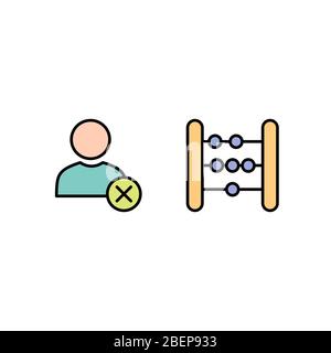 2 Universal Icons Sheet Isolated On White Background Stock Photo - Alamy