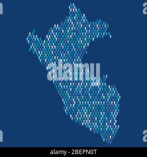 Peru population infographic. Map made from stick figure people Stock ...
