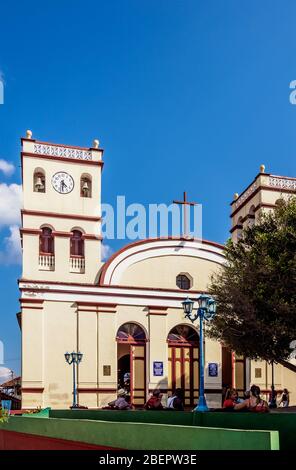 The main square and Catedral de Nuestra Senora de la Paz cathedral in ...