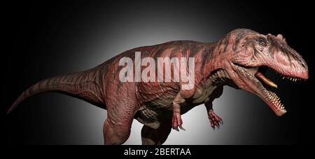 Giganotosaurus carolinii, side view Stock Photo - Alamy