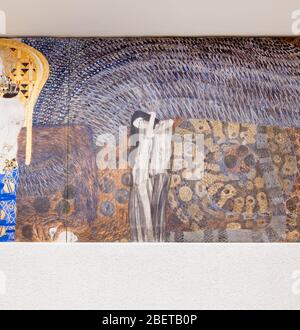 Vienna Secession, Beethoven Frieze, Gustav Klimt, Vienna Stock Photo ...