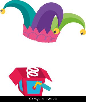 Isolated joke box image Stock Vector Image & Art - Alamy