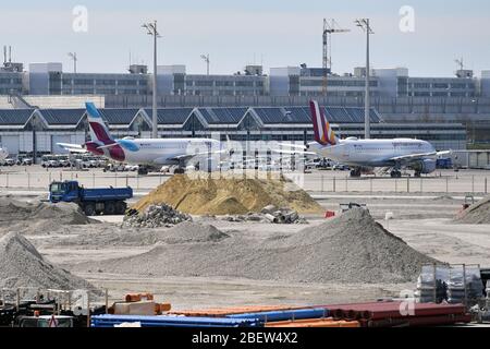 Munich Airport Terminal 1 with expansion in Germany Stock Photo - Alamy