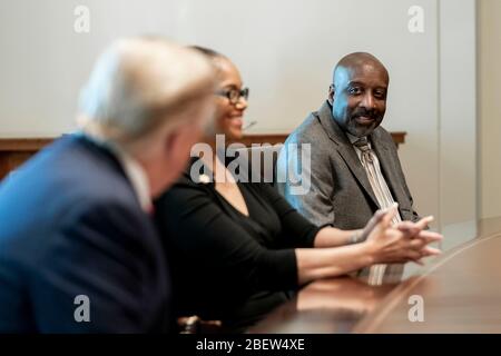 President Donald Trump speaks about the coronavirus in the Rose Garden ...