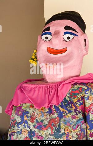Masquerade costume on Ox-cart festival day in San Jose, Costa Rica ...
