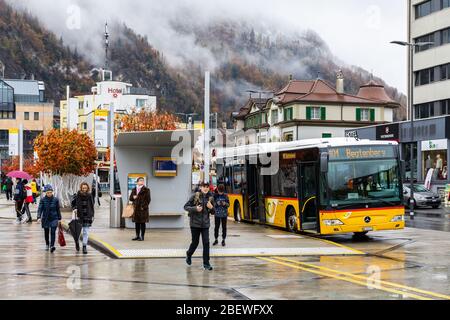 Interlaken West station, Interlaken, Switzerland, Europe Stock Photo ...