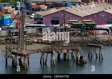 Container Port, Puerto Corinto, Chinandega Department, Nicaragua ...