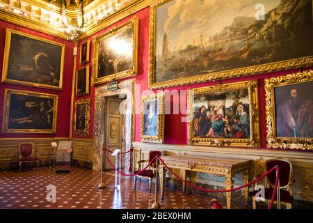 Florence. Italy. Palatine Gallery (Galleria Palatina), Pitti Palace ...