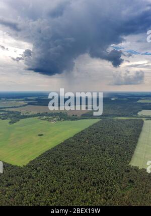 Aerial Shot of Sky Background with Clouds Stock Photo - Alamy