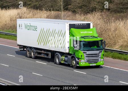 Waitrose Haulage delivery trucks, lorry, transportation, truck, cargo ...