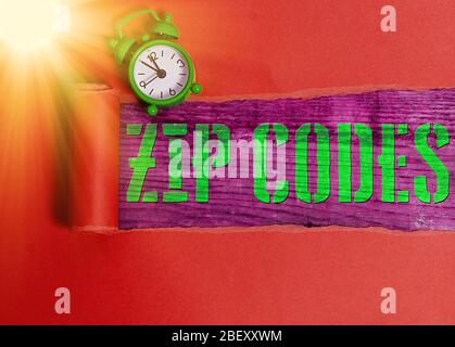 Handwriting text Zip Codes. Conceptual photo numbers added to a postal ...