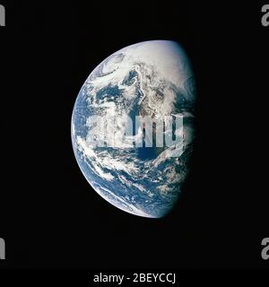 Earth from space during Apollo 13 Stock Photo - Alamy