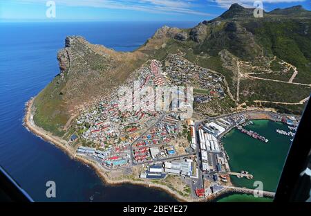 View of the Sentinel and Hout Bay from the East Fort. Cape Town, South ...
