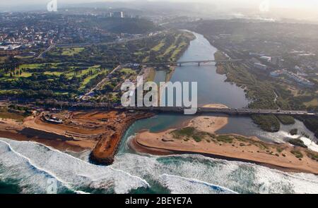 Aerial view of Umgeni River Bridge Stock Photo - Alamy