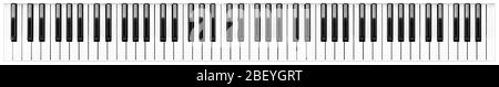 All black keyboard keys, full keyboard layout, Isolated on white Stock ...