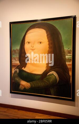 `Monalisa´ by Fernando Botero, Botero Museum, Bogota, Colombia Stock ...