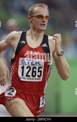 Bucher World Athletics Championships. Andre Bucher of Switzerland wins ...