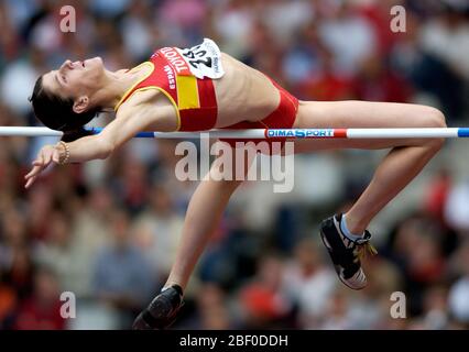Ruth Beitia of Spain tied for 11th in the high jump at 1.90 meters in ...