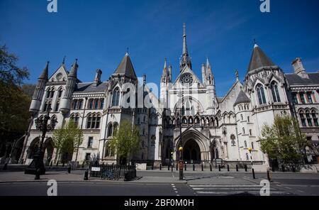Exterior view of the High Court building on the Royal Mile in Edinburgh ...