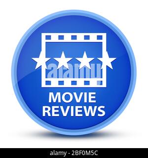 Movie reviews icon isolated on 3d black round button abstract ...