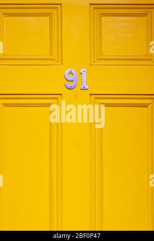Sign with a number, 91 Stock Photo - Alamy