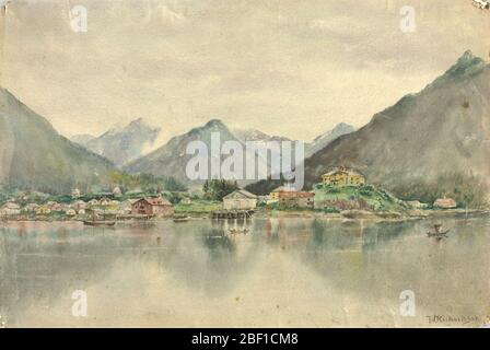 Sitka from the Islands, Showing Russian Castle, 1888. Date: 1888 ...