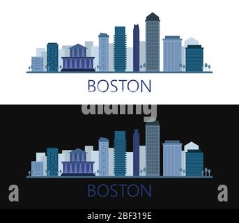 Boston icon illustrated in vector on white background Stock Vector ...