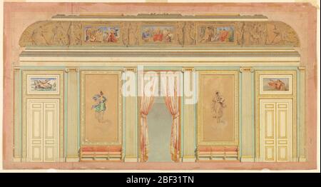 Design for the Decoration of a Ceiling Cove in the Hotel de Pless ...