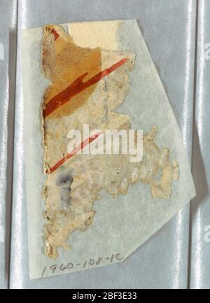 Fragment. Terra cotta ground with white fretwork motif Stock Photo - Alamy