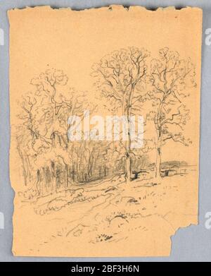Sketch of hilly landscape with road Stock Photo - Alamy