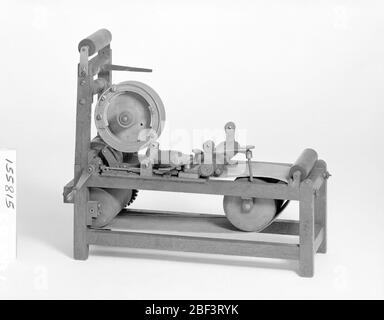 Patent model. Pen ruling machine, Piper, patent no. 148381, from 4" x 5 ...