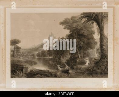 Thomas Cole’s 'The Voyage of Life: Childhood' (1842) illustrates the ...