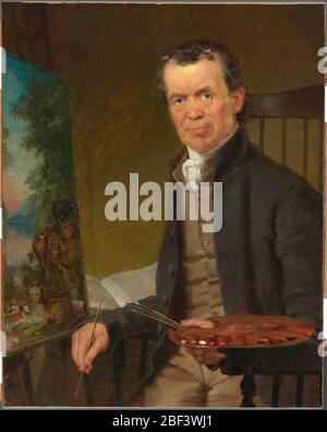 Edward Hicks Painting the Peaceable Kingdom. oil on canvas. Date: 1839 ...