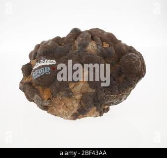 Rhyolite extrusive igneous rock formation. The colours come from the ...