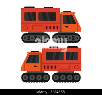 snowcat icon illustrated in vector on white background Stock Vector ...