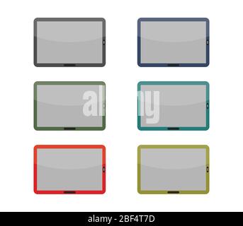 tablet icon illustrated in vector on white background Stock Vector ...