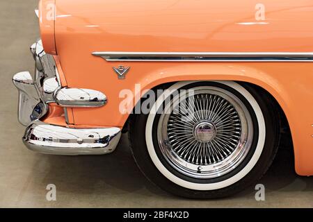 Automobiles / Australian made 1954 Ford Customline displayed at a motor ...