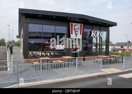 front door entrance KFC Kentucky fried chicken the colonel logo colonel ...