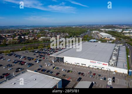 The Tesco extra supermarket at Longton Stoke-on-Trent North ...