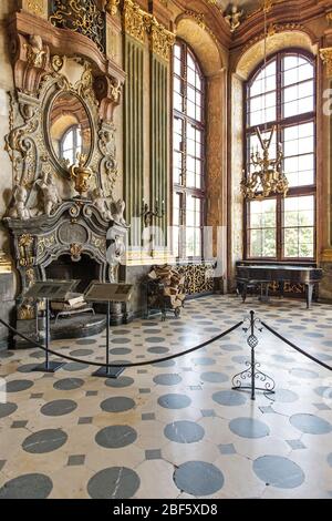 Beautiful interior of Ksiaz Castle in Poland Stock Photo - Alamy