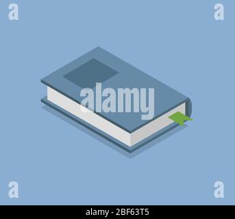 isometric book icon illustrated in vector on white background Stock ...