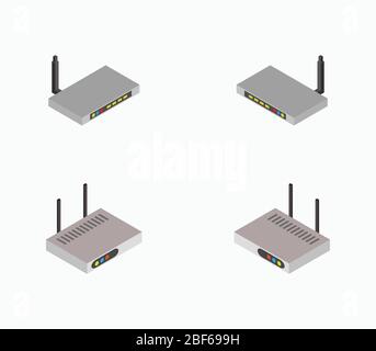 router icon illustrated in vector on white background Stock Vector ...