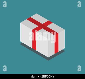 isometric gift pack icon illustrated in vector on white background ...
