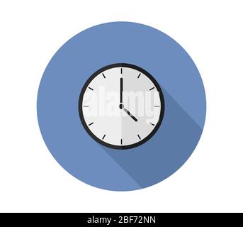 clock icon illustrated in vector on white background Stock Vector Image ...