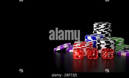 Sic Bo casino game background Stock Photo - Alamy